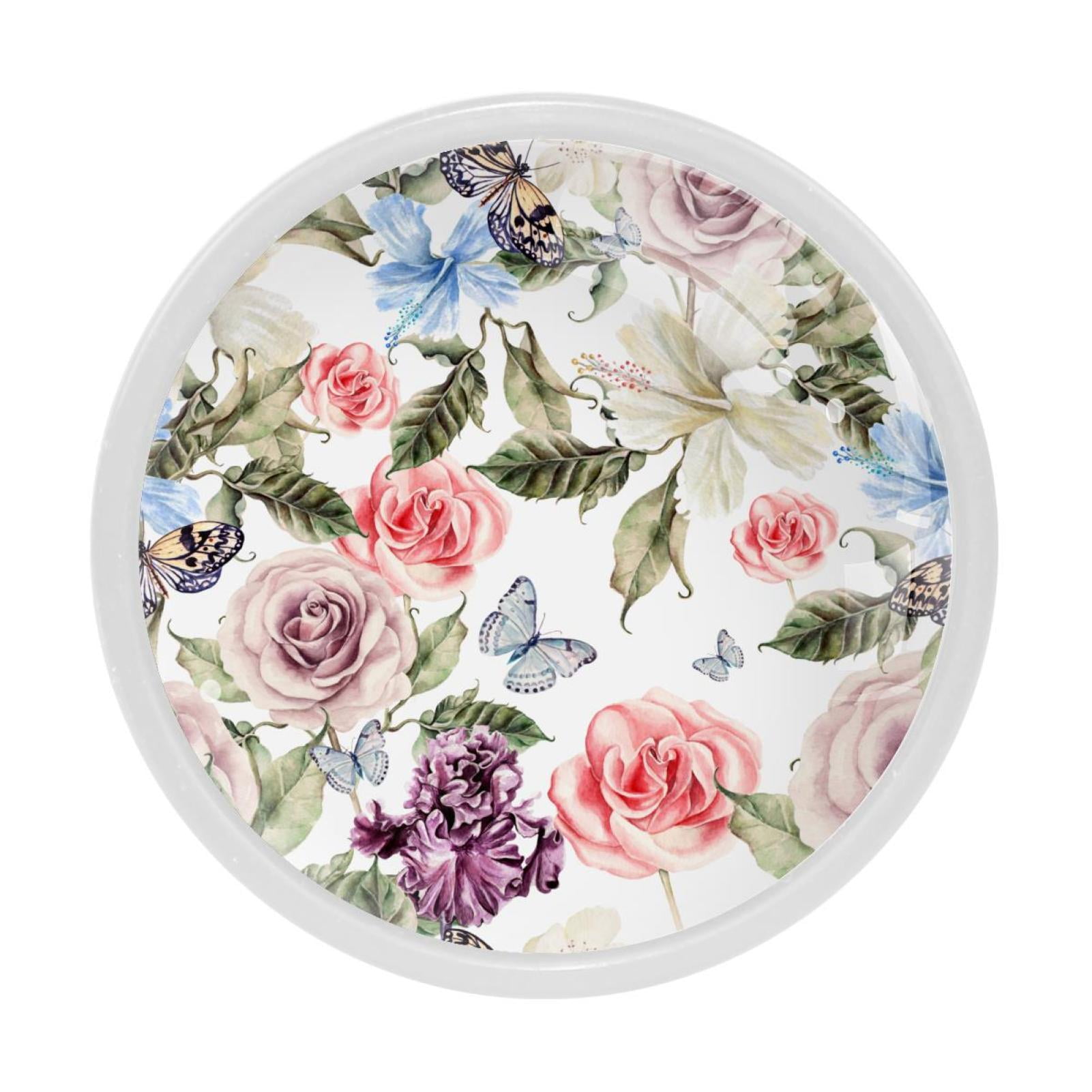 4 Pcs Butterfly Knobs for Kitchen Cabinet Cupboard Dresser Bookcase ...