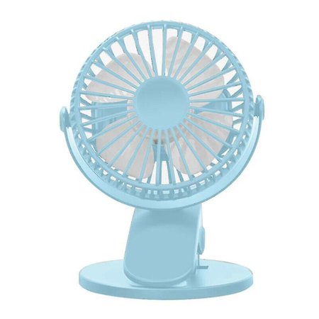 Desk pedestal fans blue usb rechargeable clip table fan mini portable ...