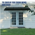 Begsfte 118.1x39.4 Inch Polycarbonate Window Door Awning Uv/rain/snow ...