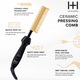 Hot & Hotter Ceramic Electrical Pressing Comb, Black & Gold - Walmart.com