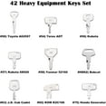 42 Equipment Keys Master Set,Heavy Equipment Keys Set for Cat ...