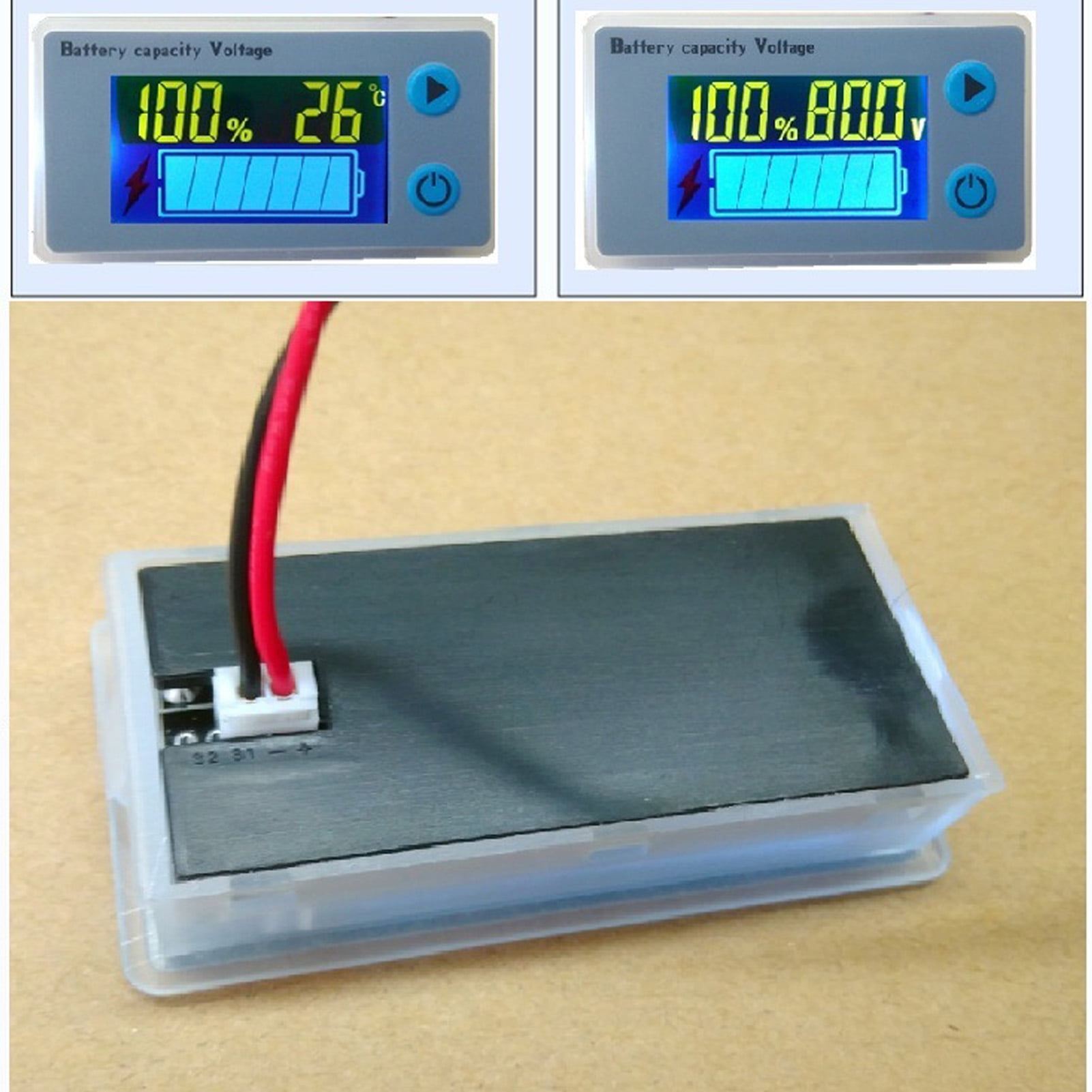 Click here for Gashomeca Battery Capacity Voltage Meter battery C... prices
