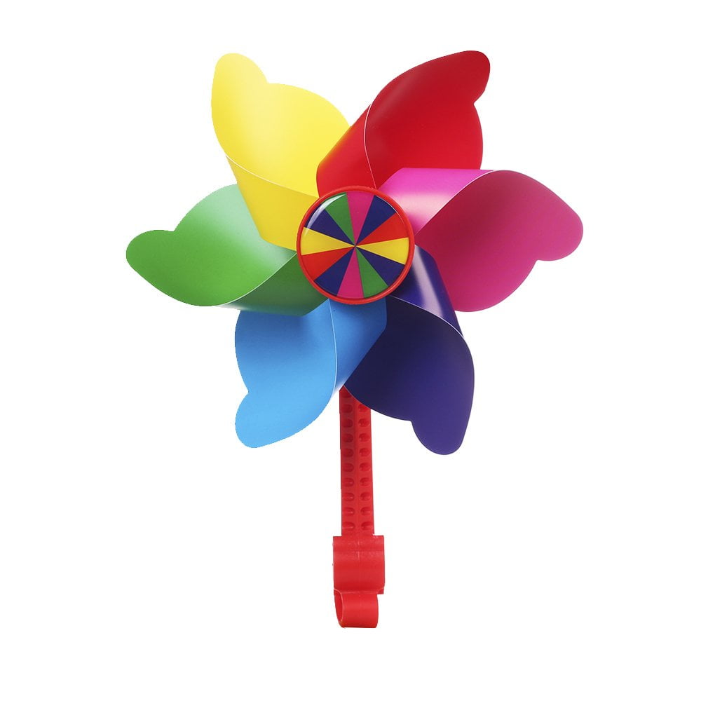 Mini-Factory Bike Handlebar Flower Pinwheel for Kids, Spinning Pinwheel ...