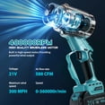 Cordless Leaf Blower, 3-in-1 Brushless Blower Vacuum, 21V 4.0Ah 2 ...