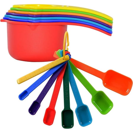 Plastic Measuring Spoons 15-Piece,Assorted Colors | Walmart Canada
