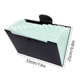 A4 Mini Accordion File Folder 8 Color Options Bill Organizer Receipt ...