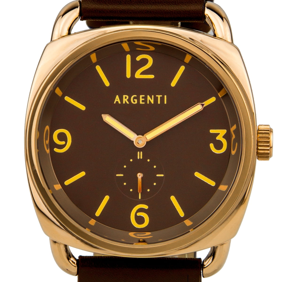 da Vinci Men's classic Italian military design watch, cushion shaped ...