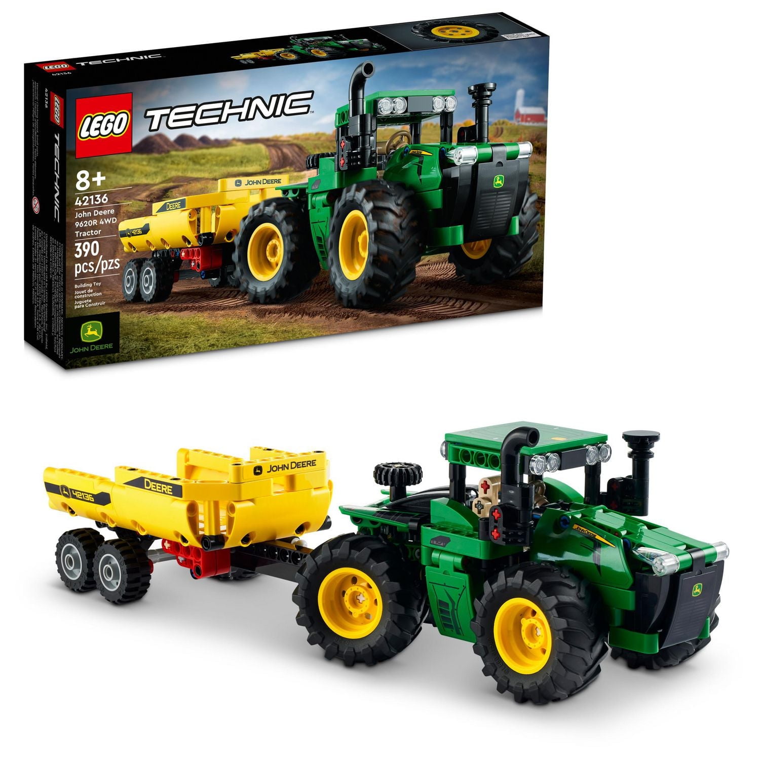 Click here for Lego Technic John Deere 9620r 4wd Tractor 42136 Mo... prices
