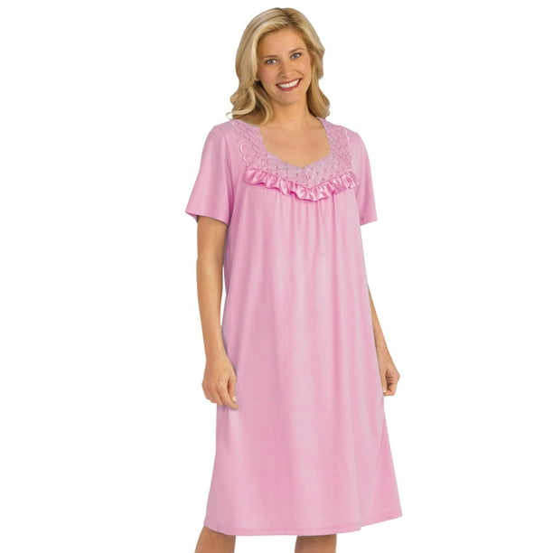Cotton Knit Nightgown - Walmart.com