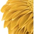 Jwh 3d Round Handmade Decorative Velvet Sunflower Throw Pillows With