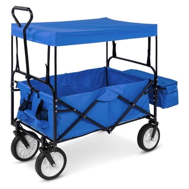 Big Foot All Terrain Kids Outdoor Wagon with Wood Railing, Red, Pull ...