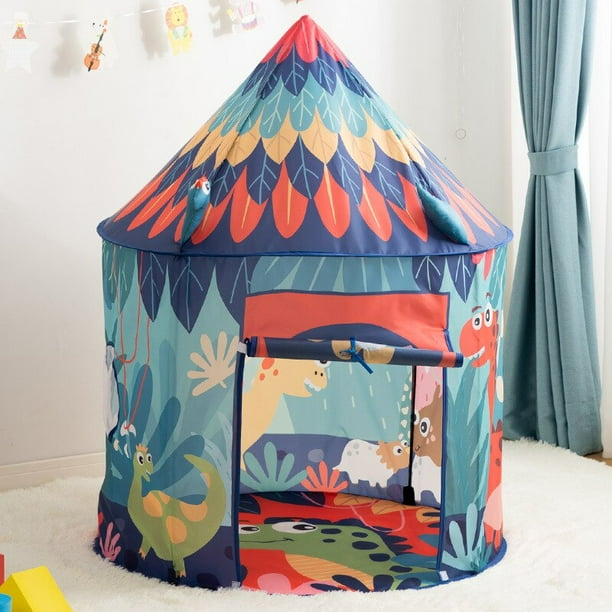 Kids Dinosaur Tent Teepee Folding Children’s Play Tent Baby Indoor ...