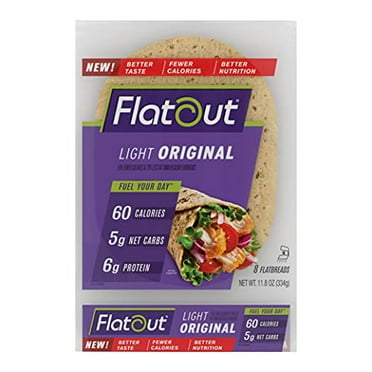 2 PACK, Flatout Light Wraps, Italian Herb, Low Carb Wraps, Low Carb ...