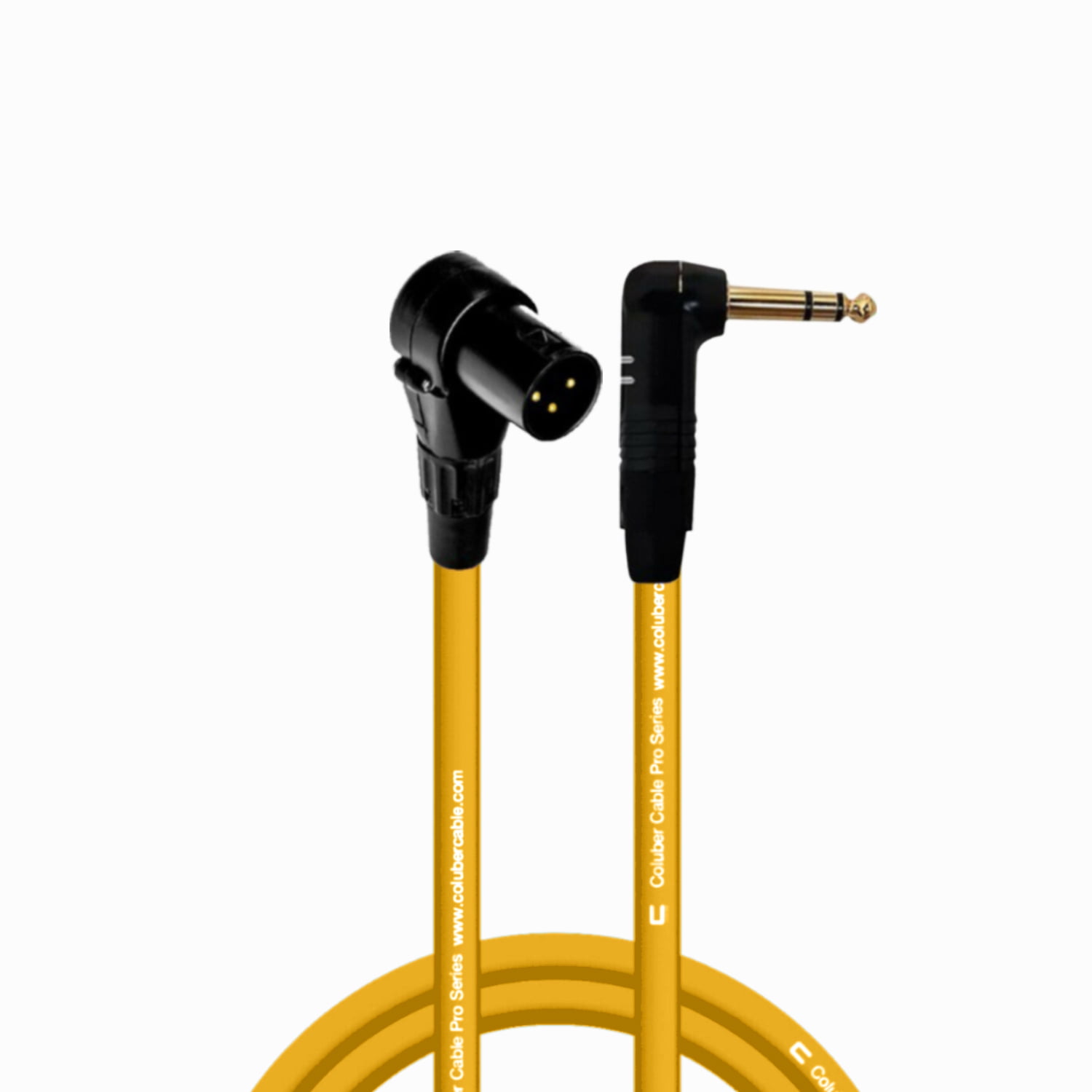 Coluber Cable Right Angle XLR Male to Right Angle 1/4" TRS 3-pin ...