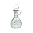 1PC Glass Oil and Vinegar Cruets, Round Oil Dispenser Olive Bottle with ...