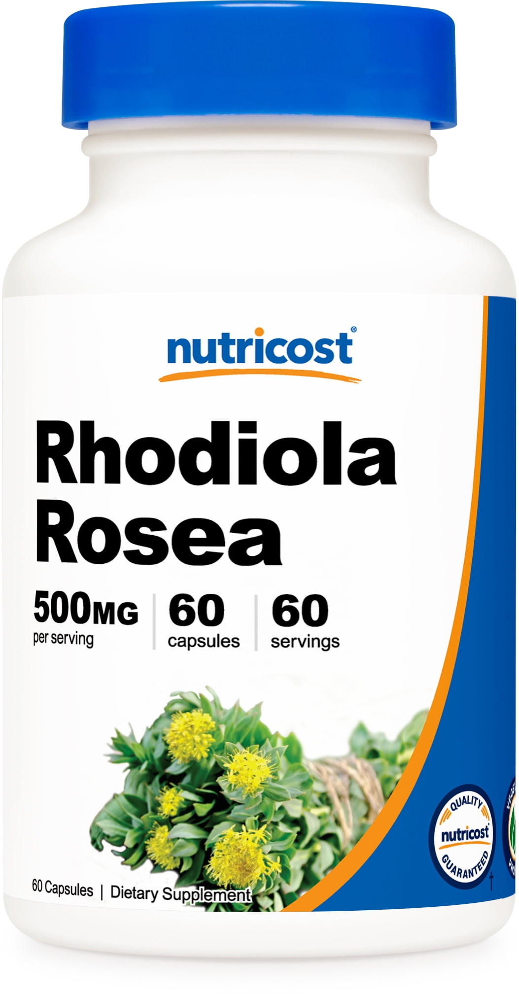 Nutricost Rhodiola Rosea 500mg, 60 Vegetarian Capsules - Gluten Free ...