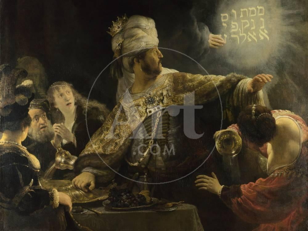 Belshazzar's Feast, Ca 1637, Religion Unframed Giclee Print Wall Art by ...