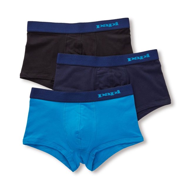 Men's Papi 980541 Cotton Stretch Brazilian Contour Pouch Trunk - 3PK ...