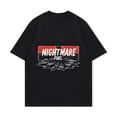 Black T Shirt Nightmare Fuel Graphic Print Casual Wear For Men And ...