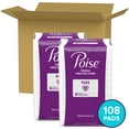 Poise Incontinence Pads for Women, 4 Drop Moderate Absorbency, Long ...