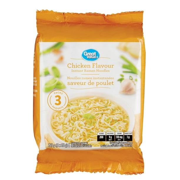 Great Value Chicken Flavour Instant Ramen Noodles - Walmart.ca