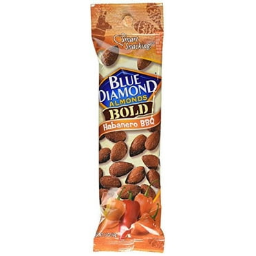 Blue Diamond Almonds, Habanero BBQ, 1.5 oz (Innerpack of 12) - Walmart.com