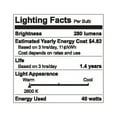 GE 40W E12 Base B11 Bent Tip Candelabra Light Bulbs, Crystal Clear ...