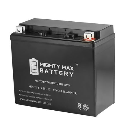 YTX20L-BS Replacement Battery for Deka ETX16L, ETX20L Battery - Walmart.com