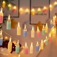 Colorful Crack Wine Bottle LED String Lights - Ideal for Weddings ...