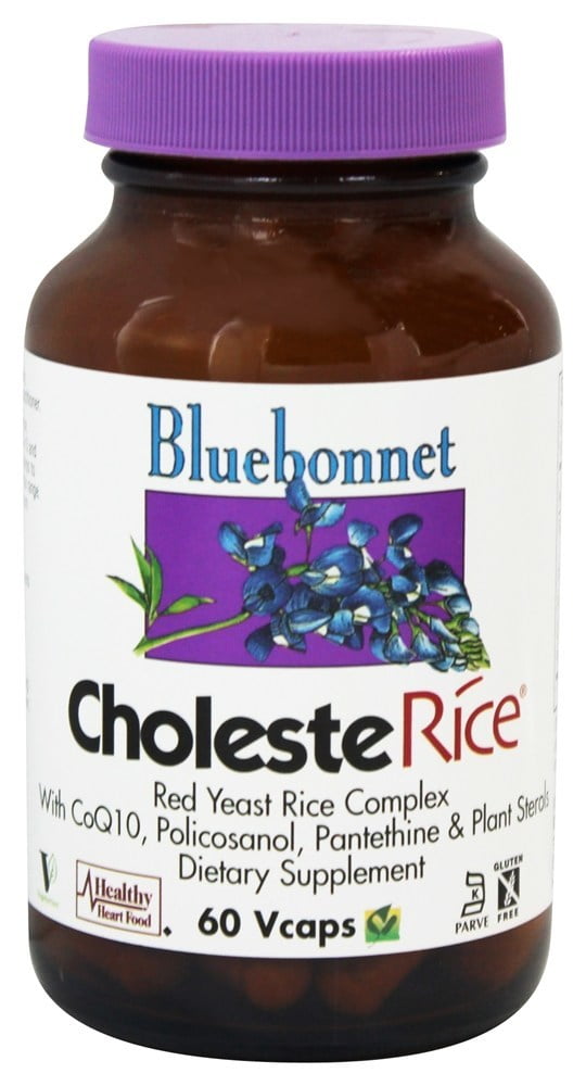 Bluebonnet Nutrition - CholesteRice Red Yeast Rice Complex - 60 ...