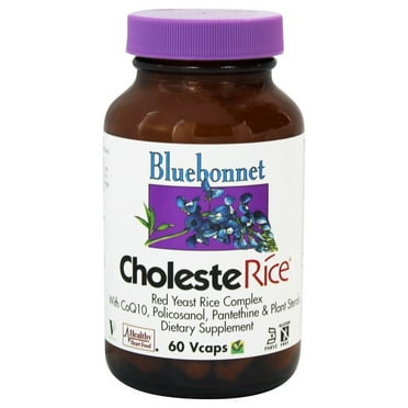 Bluebonnet CholesteRice Red Yeast Rice Complex - Cholesterol Supplement ...