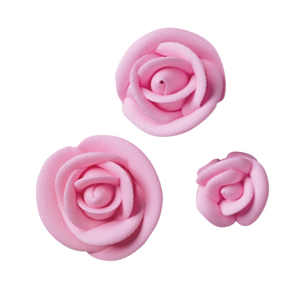 Royal Icing Rose Decorations - Party Pink 1" (12 pieces) - Walmart.com