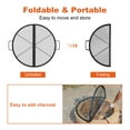 Aprafie 30.5 in Round Grill Grate, Foldable Fire Pit Cooking Grate with ...