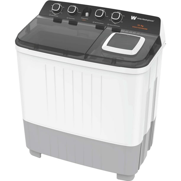 Lavadora semiautomática de doble tina White Westinghouse 15 kg WWXCTT251006Q White-Westinghouse ...