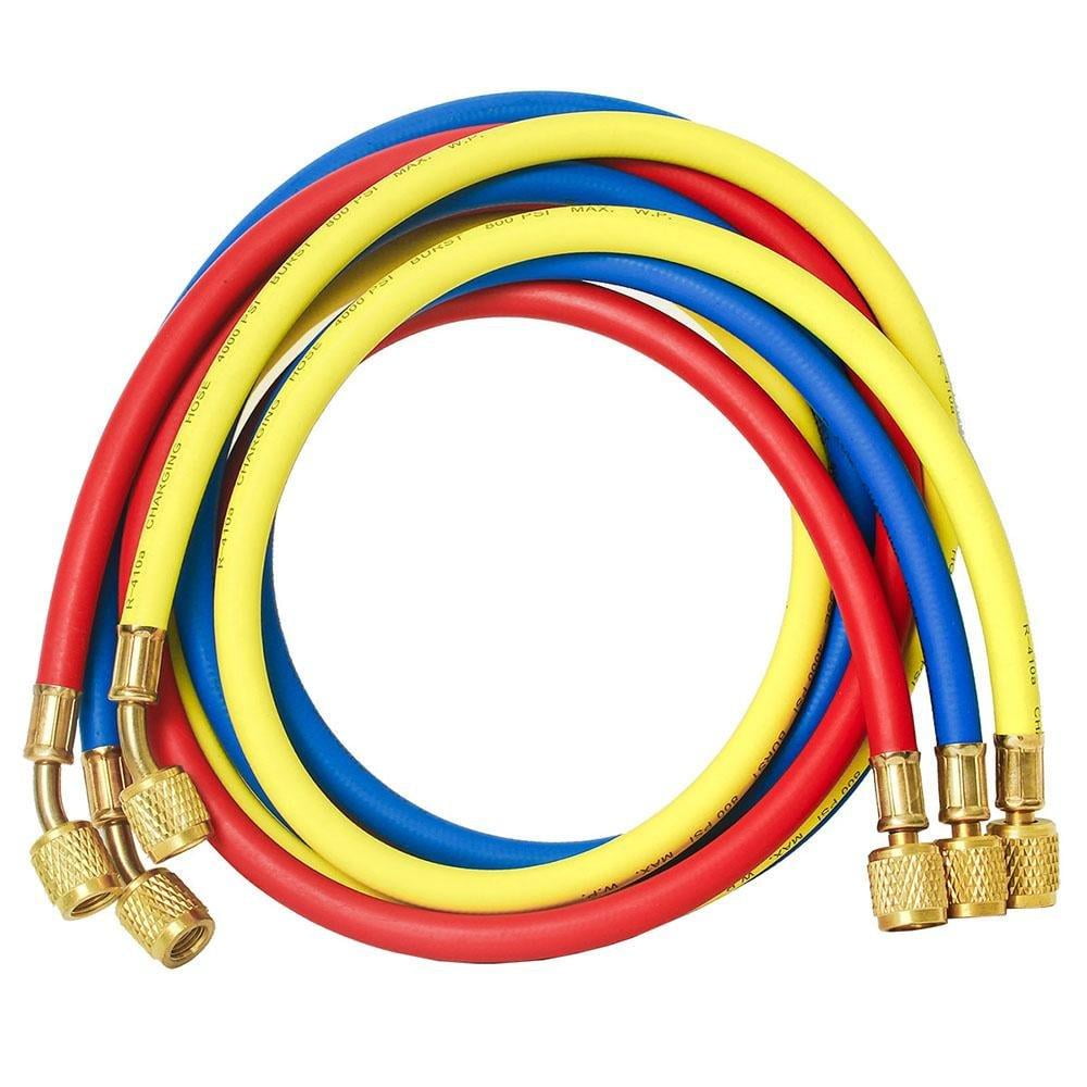 Free Shipping! Elitech Refrigerant Charging Hoses Set, 1/4''Fitting ...