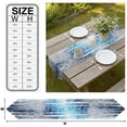 Blue Forest Table Runner Linen Burlap Table Runner 36 Inches Small ...