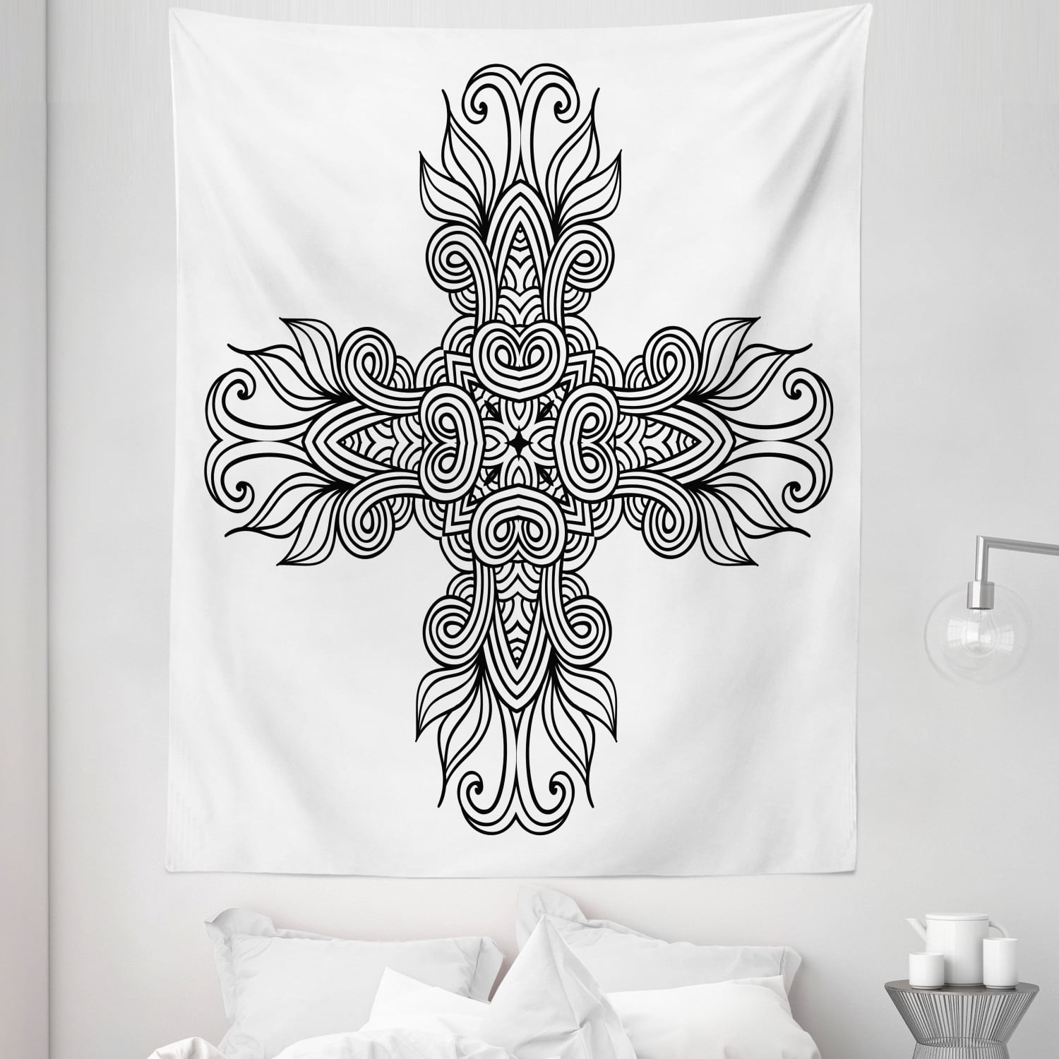 Irish Tapestry, Royal Old Celtic Knot Pattern with Curled Lace Leaf ...
