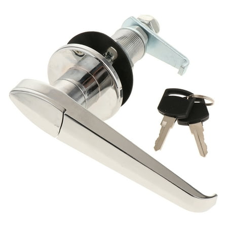 Garage Door L Handle Lock with 2 Keys for Toolbox Cabinet Truck ...