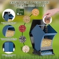 1-Pack 5LB Metal and Polycarbonate Hanging Bird Feeder, Squirrel ...