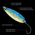 Goture Fishing Spoon Lure Reflective Fishing Jigs Fishing Lures for ...