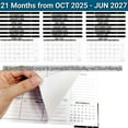 Long-Term Desk Calendar 2025-2027, 21-Month Schedule Planner Covering ...