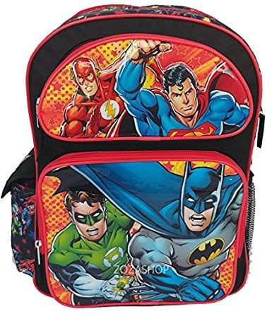 Backpack - Comics - Justice League - Hero Team Red/Black 16 Bag 155289 ...