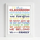 16x20" Classroom Poster In This Classroom Art Inspirational Poster for ...
