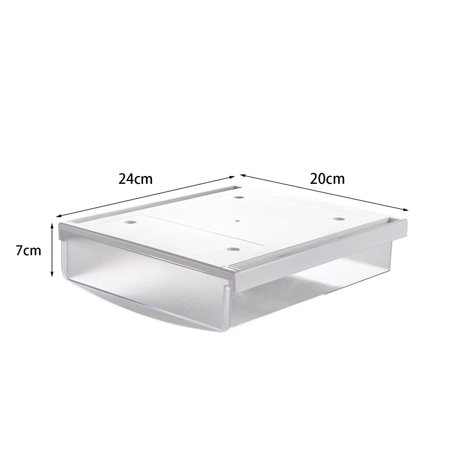 Under Desk Storage Box Hidden Drawer Small Hidden Drawer Transparent ...