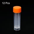Uxcell 5mL Plastic Test Tubes Frozen Container Storage Screw Cap, Clear ...