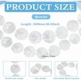 4Pcs Flat Round Natural Shell Door Curtain with Iron Findings White ...