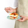 Ceramic Dessert Plates Set of 6, 6 Inch Mini Dinner Plates for Cake ...
