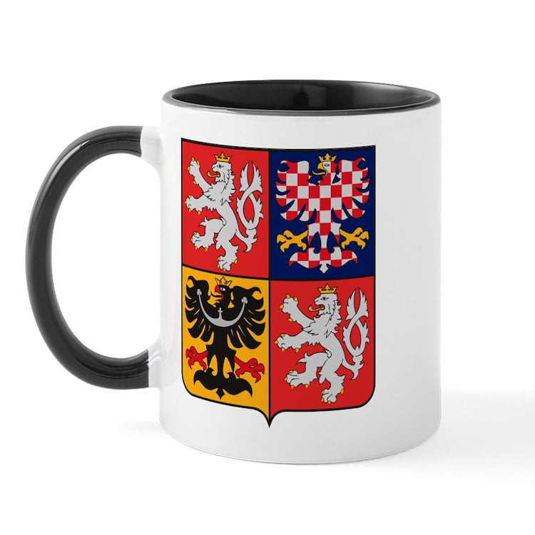 CafePress - Czech Republic Coat Of Arms Mug - 11 oz Ceramic Mug ...