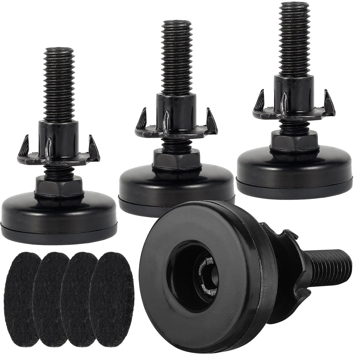 Niyofa 4PCS Adjustable Furniture Levelers Feet Leveling Leg Heavy Duty ...