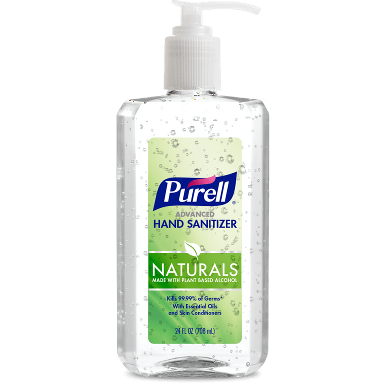 Purell Advanced Hand Sanitizer Gel Naturals 24 oz Pump Bottle Adult
